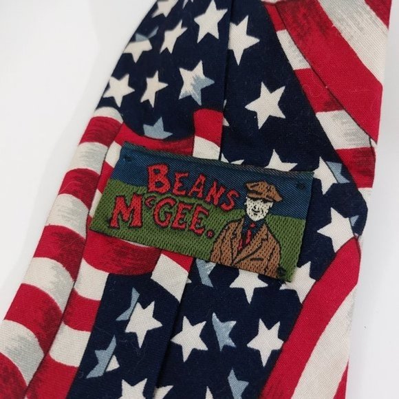 Vintage | Accessories | Vintage Beans Mcgee American Flag Mens 0 Cotton ...